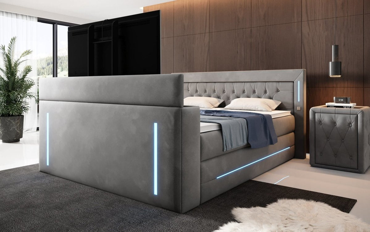 Boxspringbett mit TV Lift online kaufen | Luxusbetten24 — Luxusbetten24
