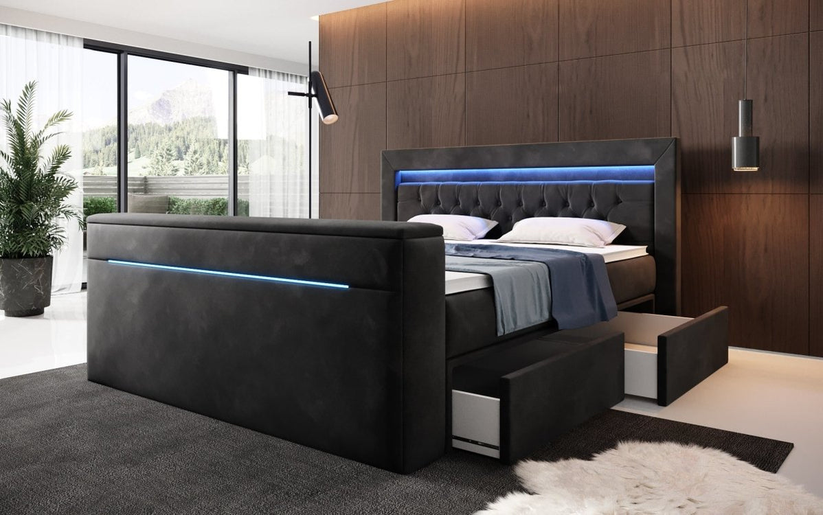 Boxspringbett mit TV Lift online kaufen | Luxusbetten24 — Luxusbetten24